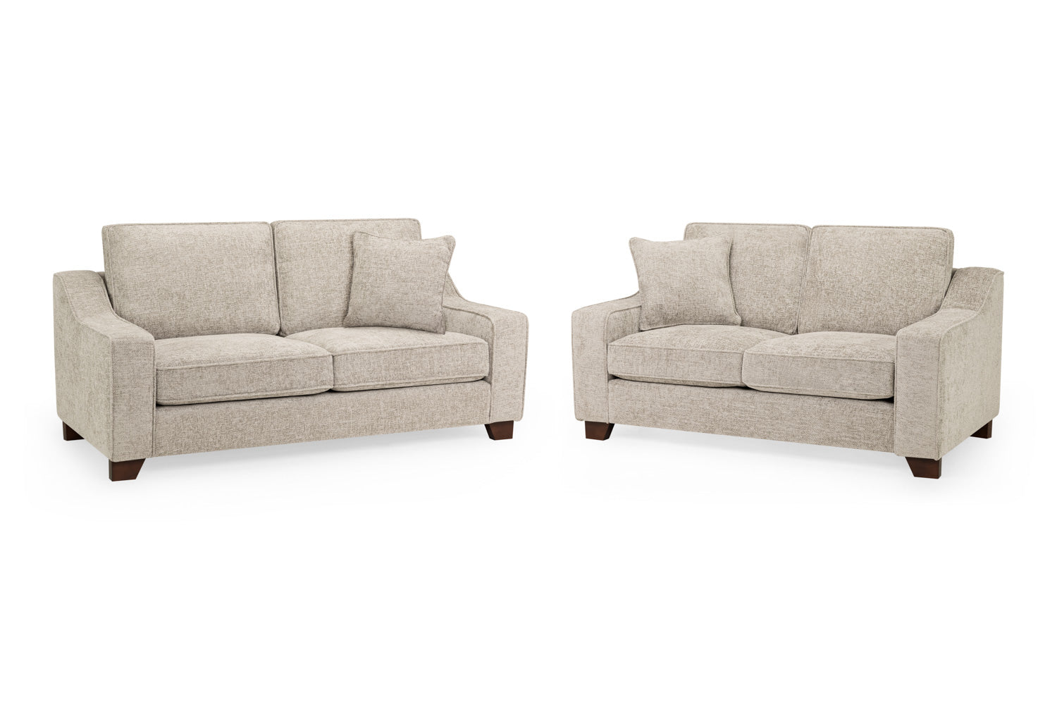 Nebraska Sofa Stone 3+2 Set | Sofa | Honeypot Furniture